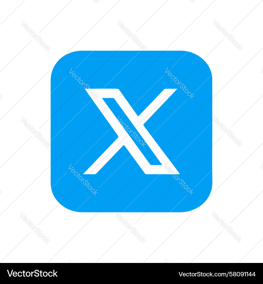 Twitter X Logo Transparent PNG Royalty Free Vector Image
