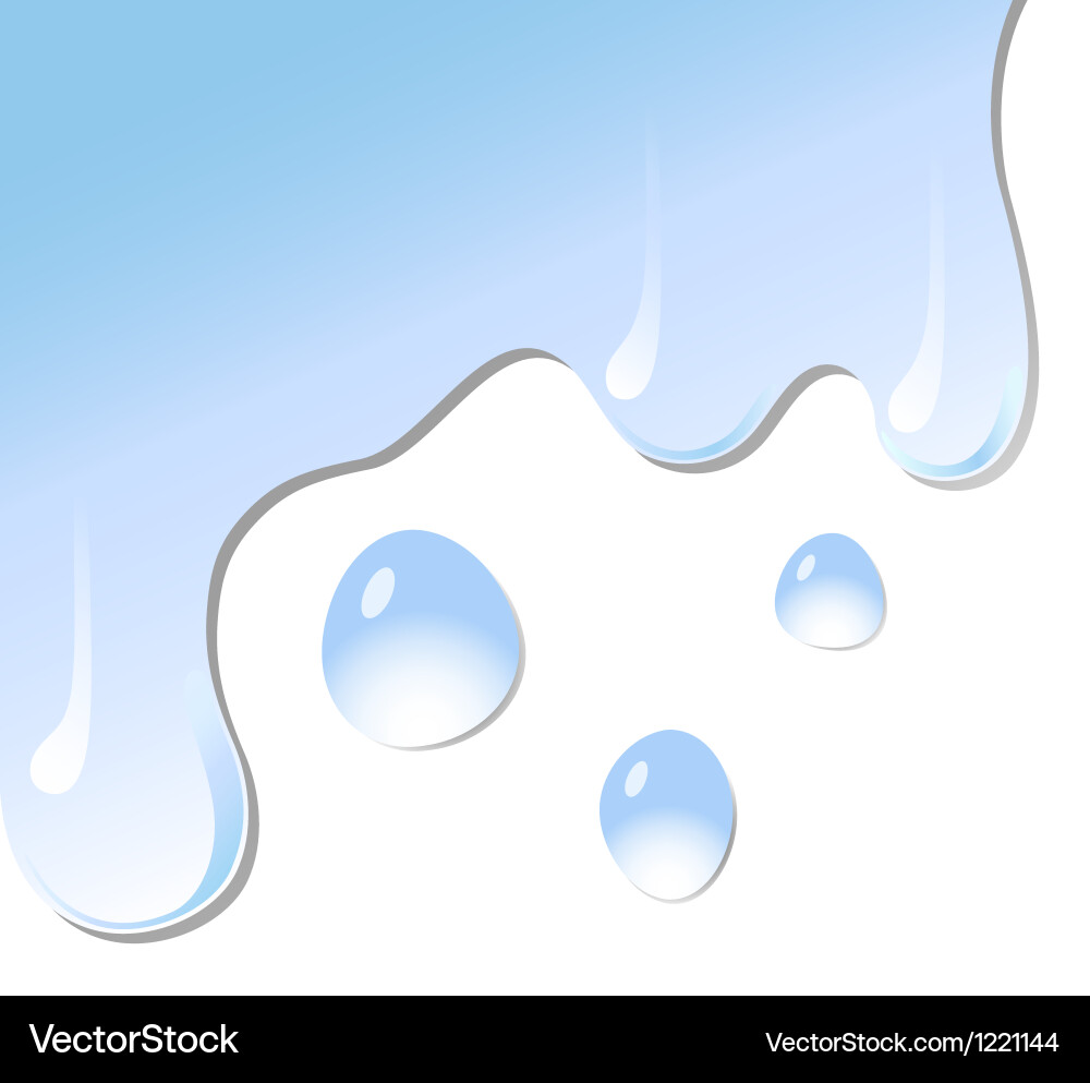 Water drops Royalty Free Vector Image - VectorStock