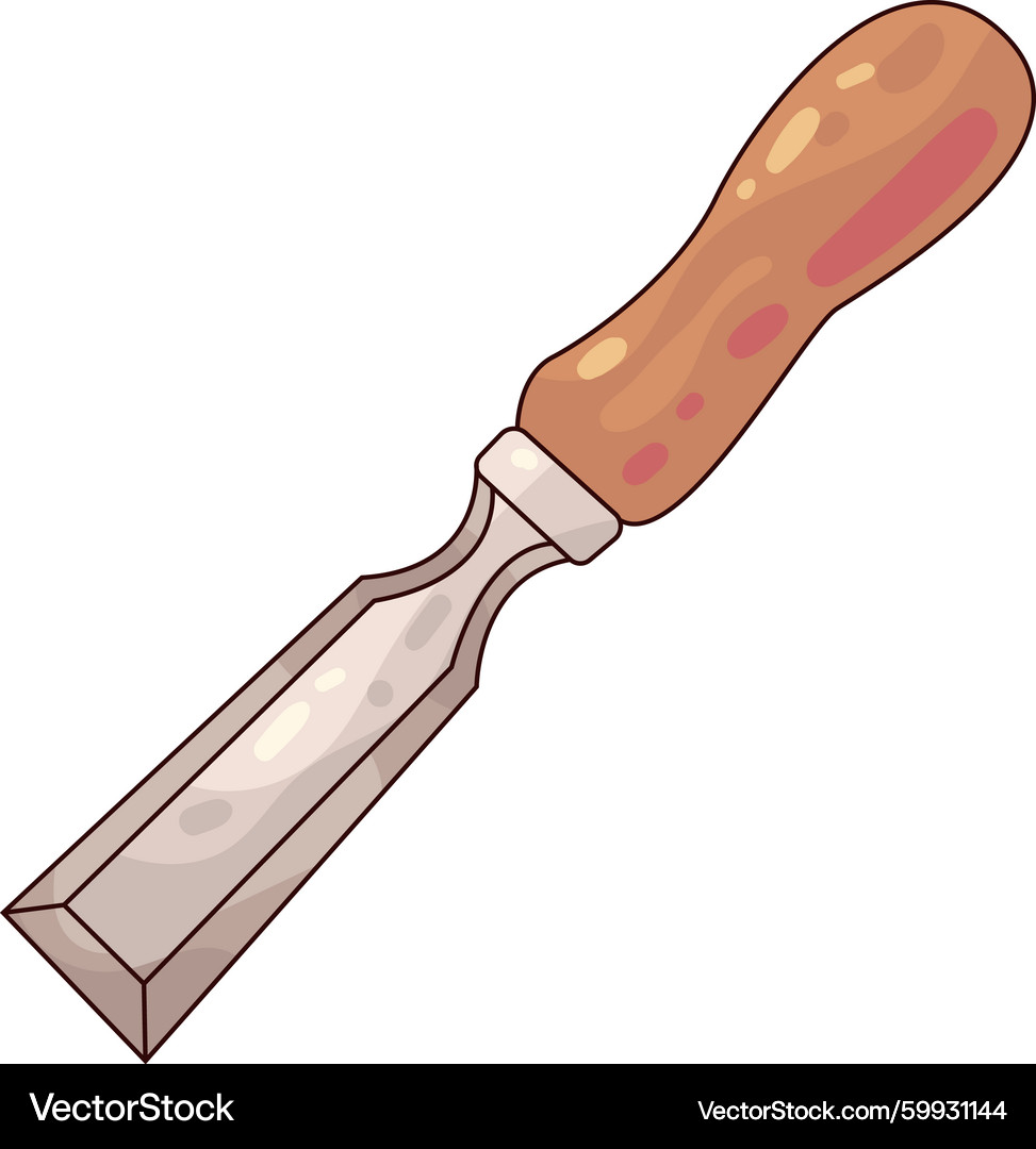 Wood Carving Chisel Royalty Free Vector Image - VectorStock