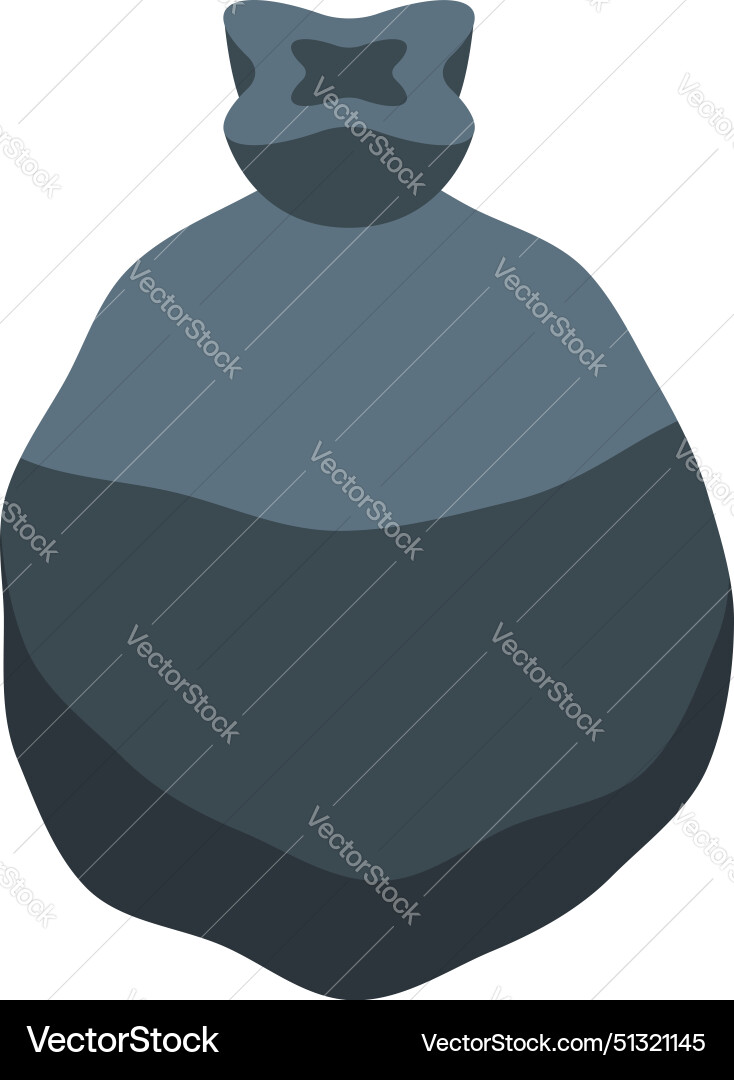 Digital of a sealed cartoon garbage Royalty Free Vector