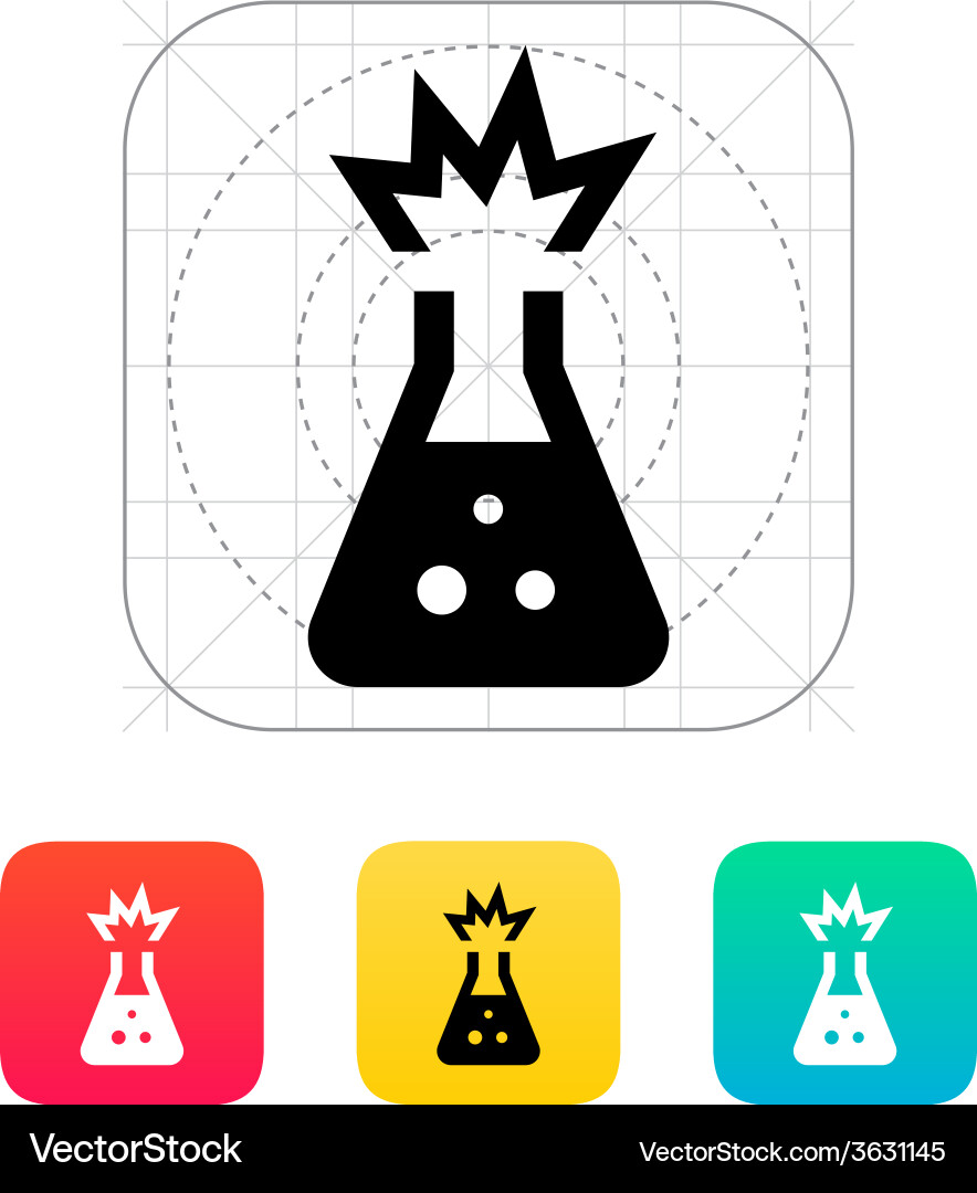 Explosive substance icon Royalty Free Vector Image