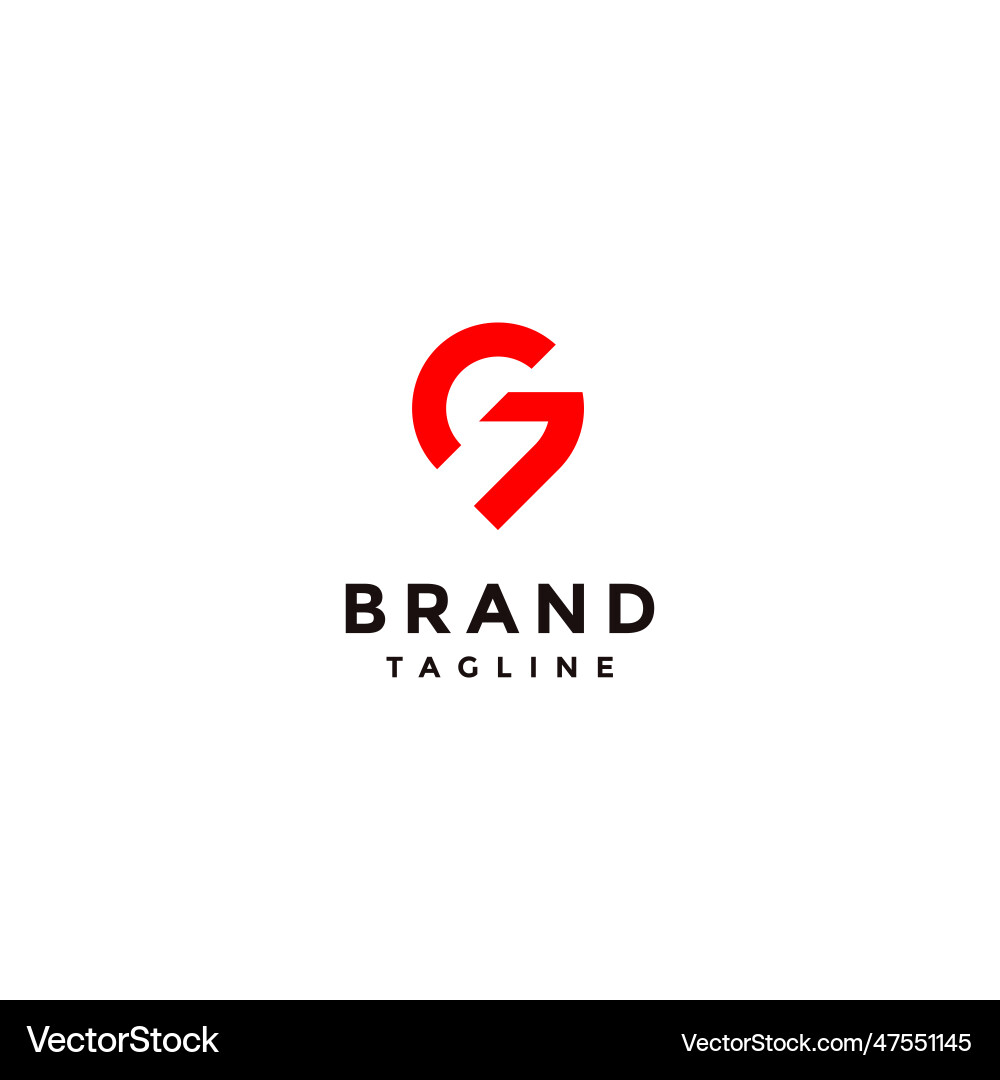 G spot logo design Royalty Free Vector Image - VectorStock