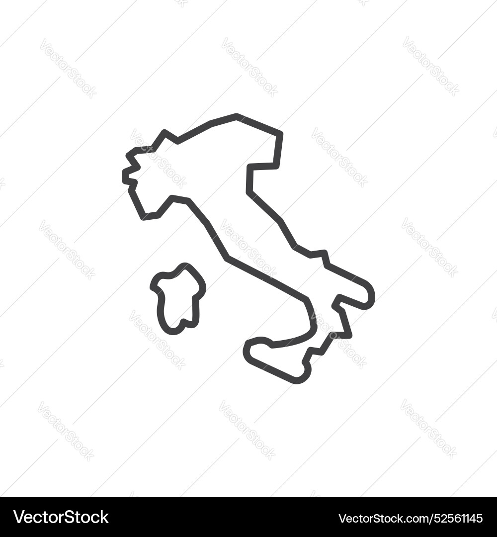 Italy flag icon set on white background Royalty Free Vector