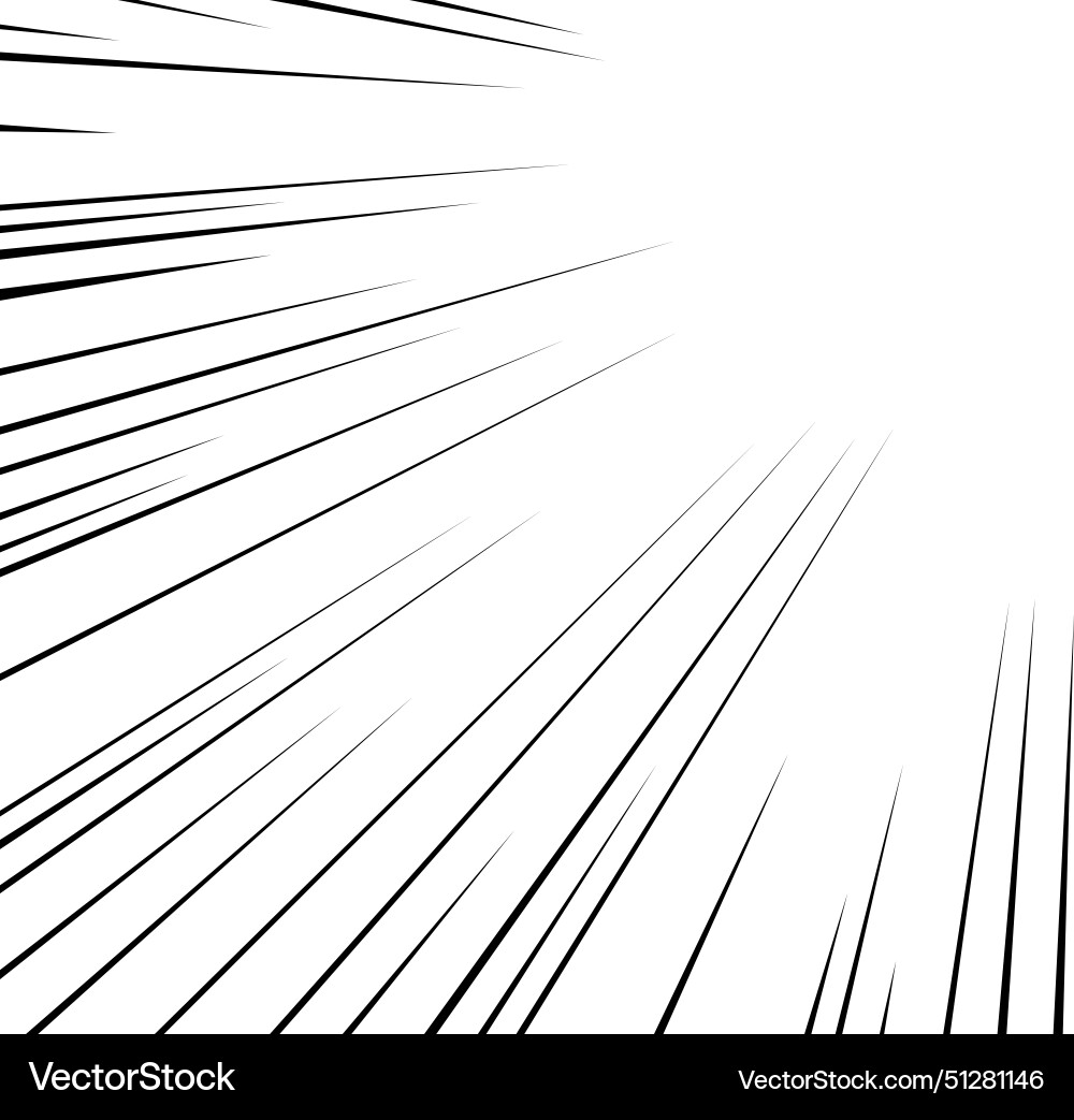Manga speed lines effect Royalty Free Vector Image