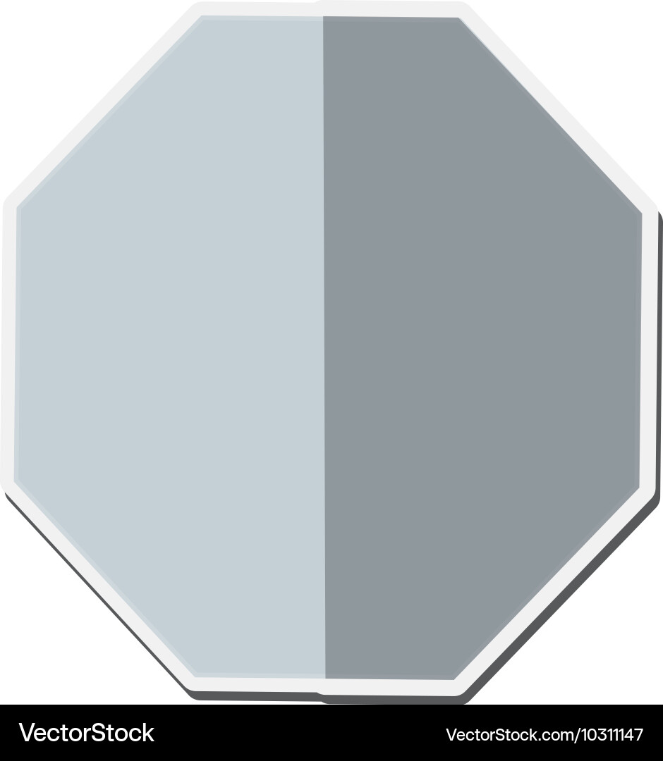 Blank octagon icon Royalty Free Vector Image - VectorStock