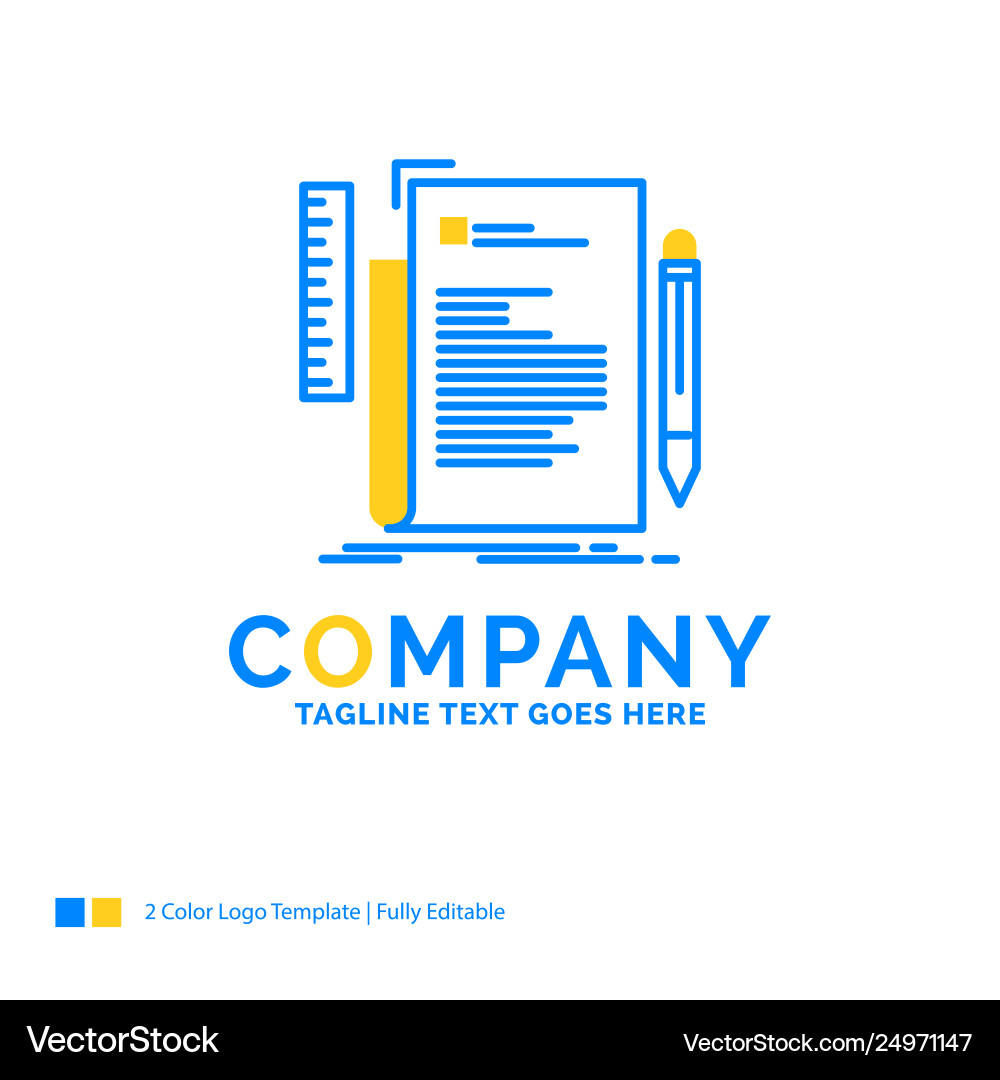 Code coding file programming script blue yellow Vector Image