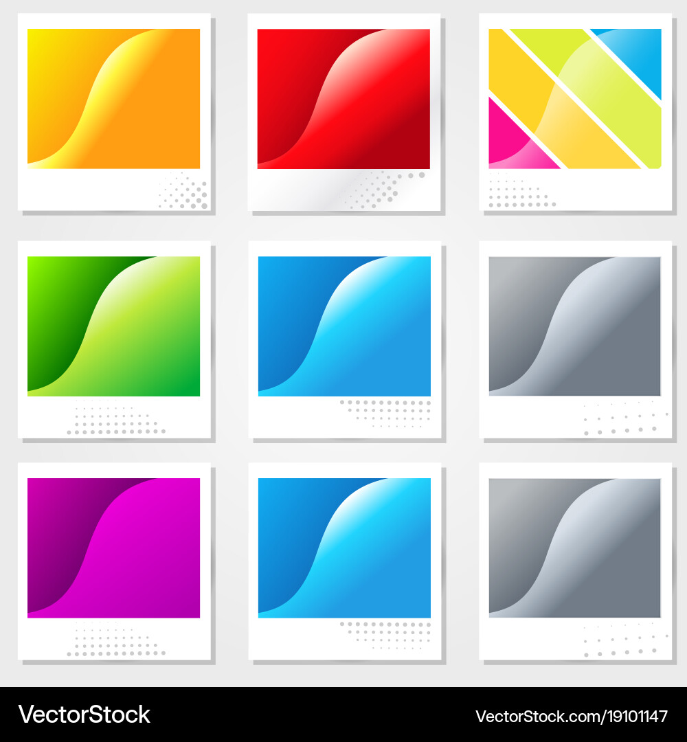 Photo snapshot frame border eps 10 Royalty Free Vector Image