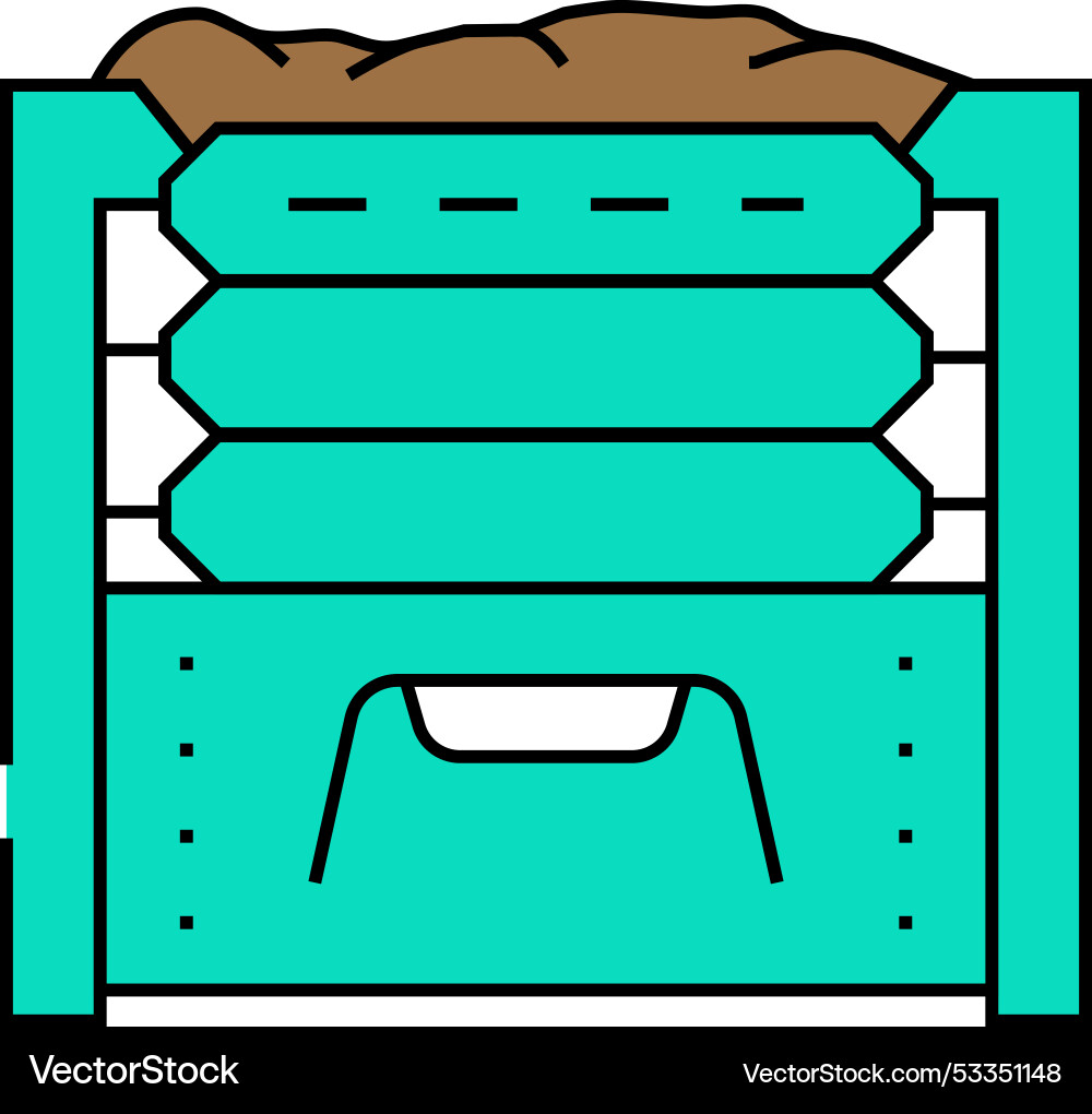 Composting green living icon color Royalty Free Vector Image