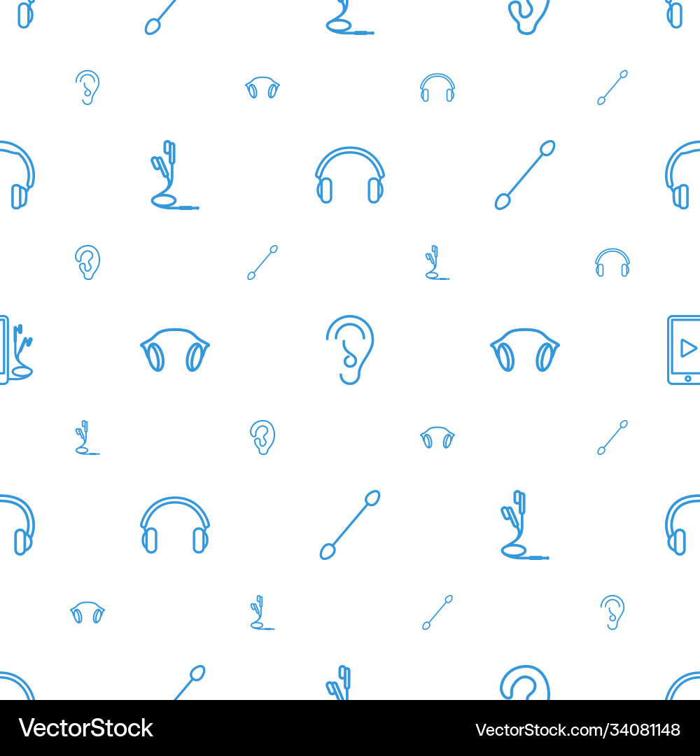 Icons Muster nahtlos weiß Hintergrund Lizenzfreier Vektor