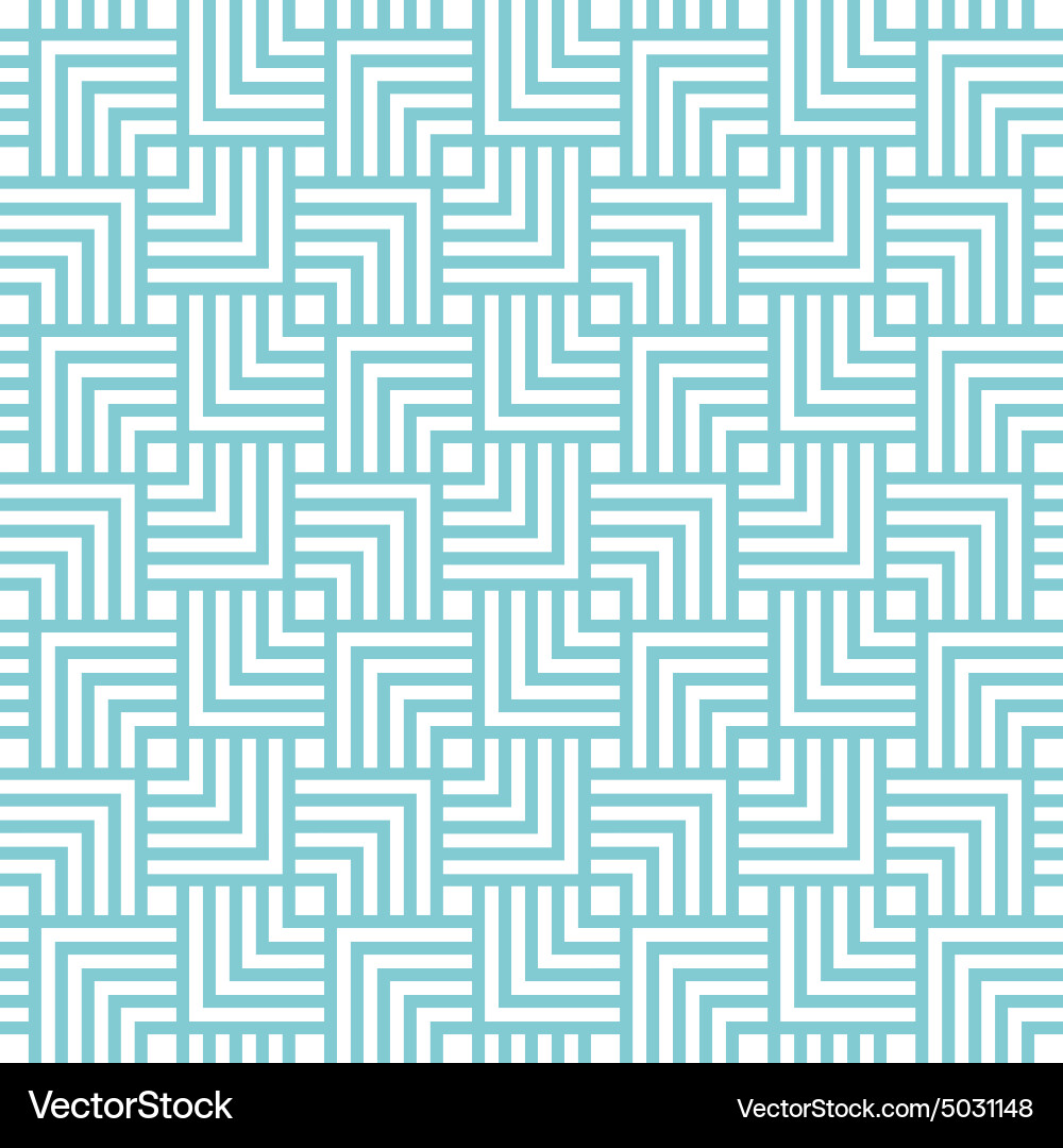 Square chevron pattern background blue green Vector Image