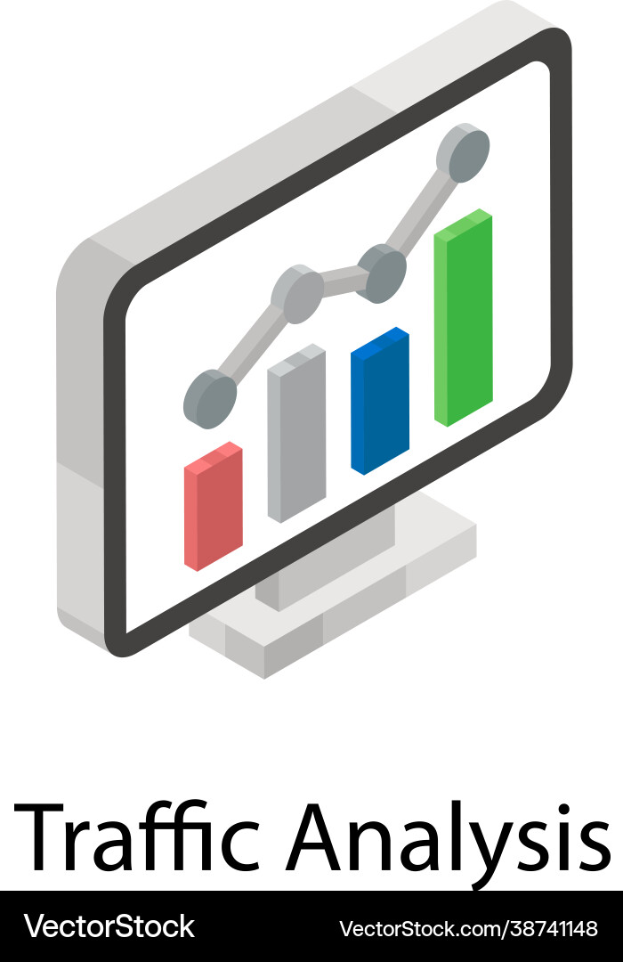 Traffic analysis Royalty Free Vector Image - VectorStock