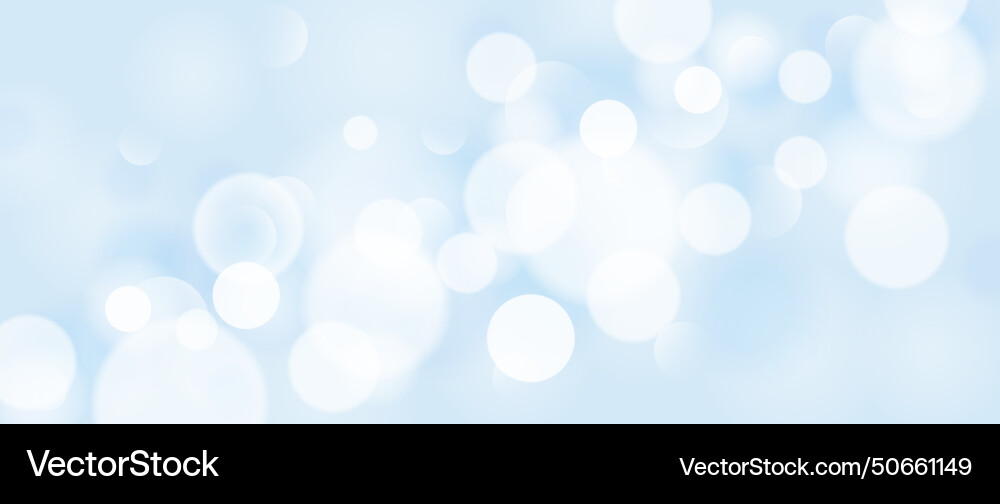 Abstract circle bokeh wallpaper smooth soft blue Vector Image