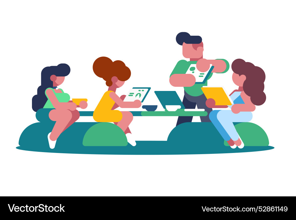 Business meeting group Royalty Free Vector Image