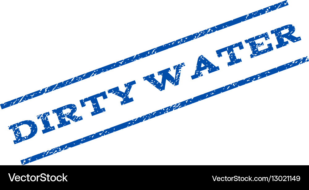 Dirty water watermark stamp Royalty Free Vector Image