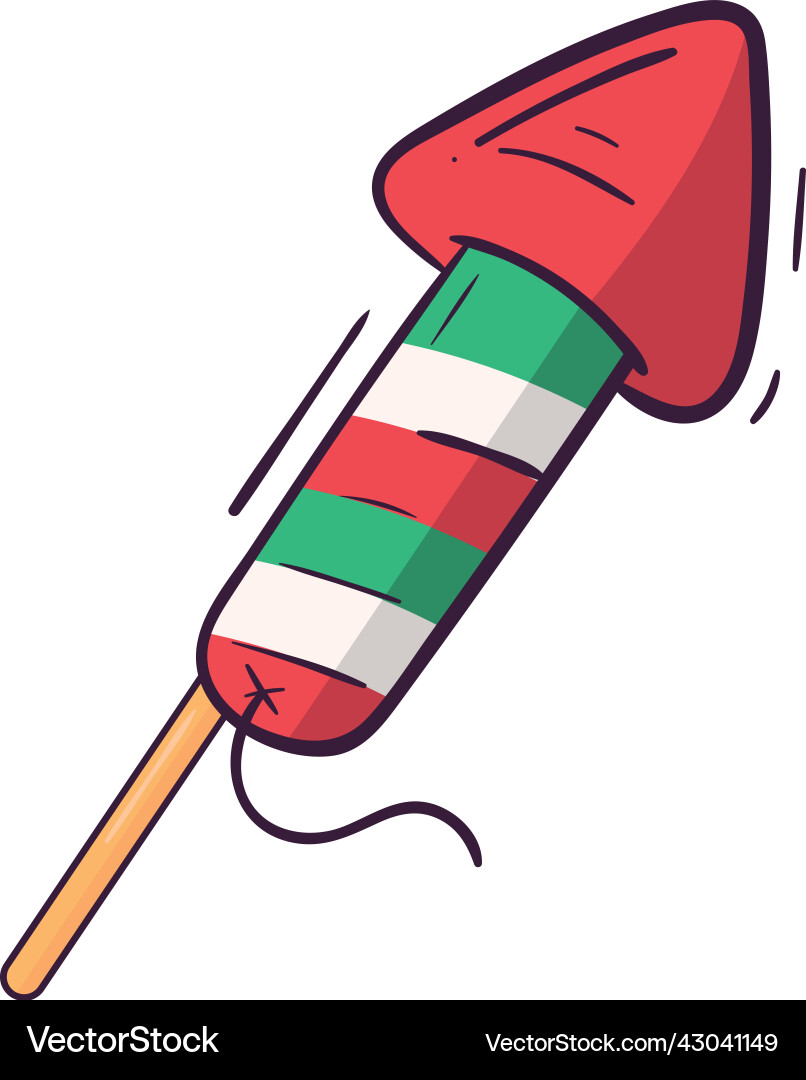 Fireworks rocket icon Royalty Free Vector Image