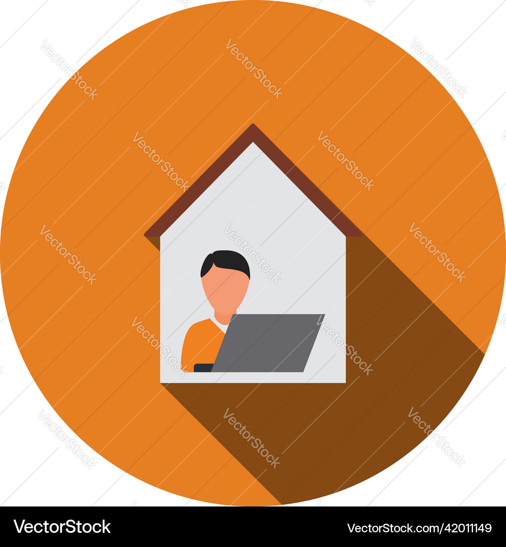 Home office icon Royalty Free Vector Image - VectorStock