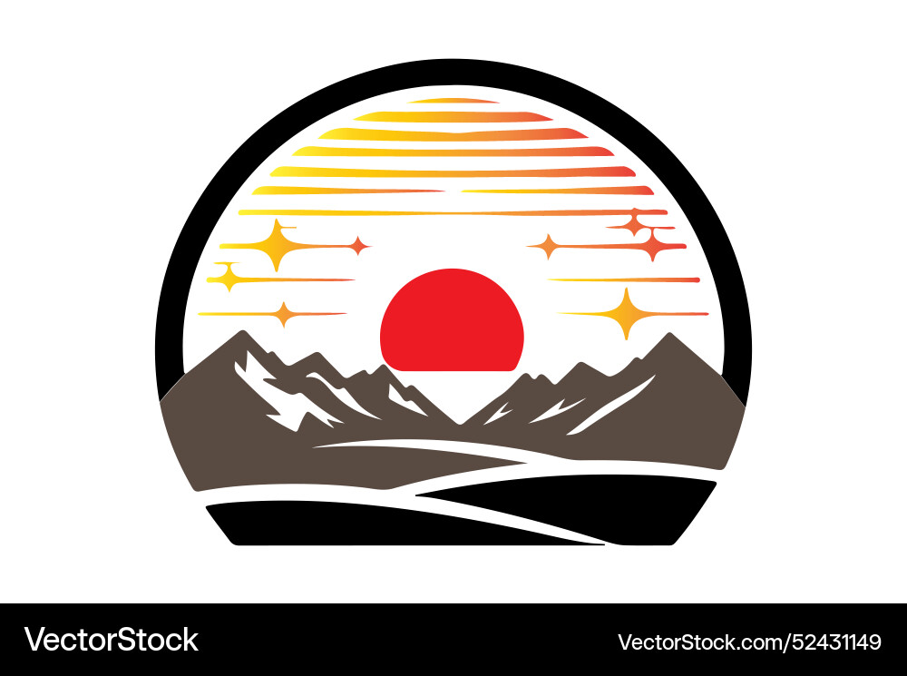 Landscape icon Royalty Free Vector Image - VectorStock