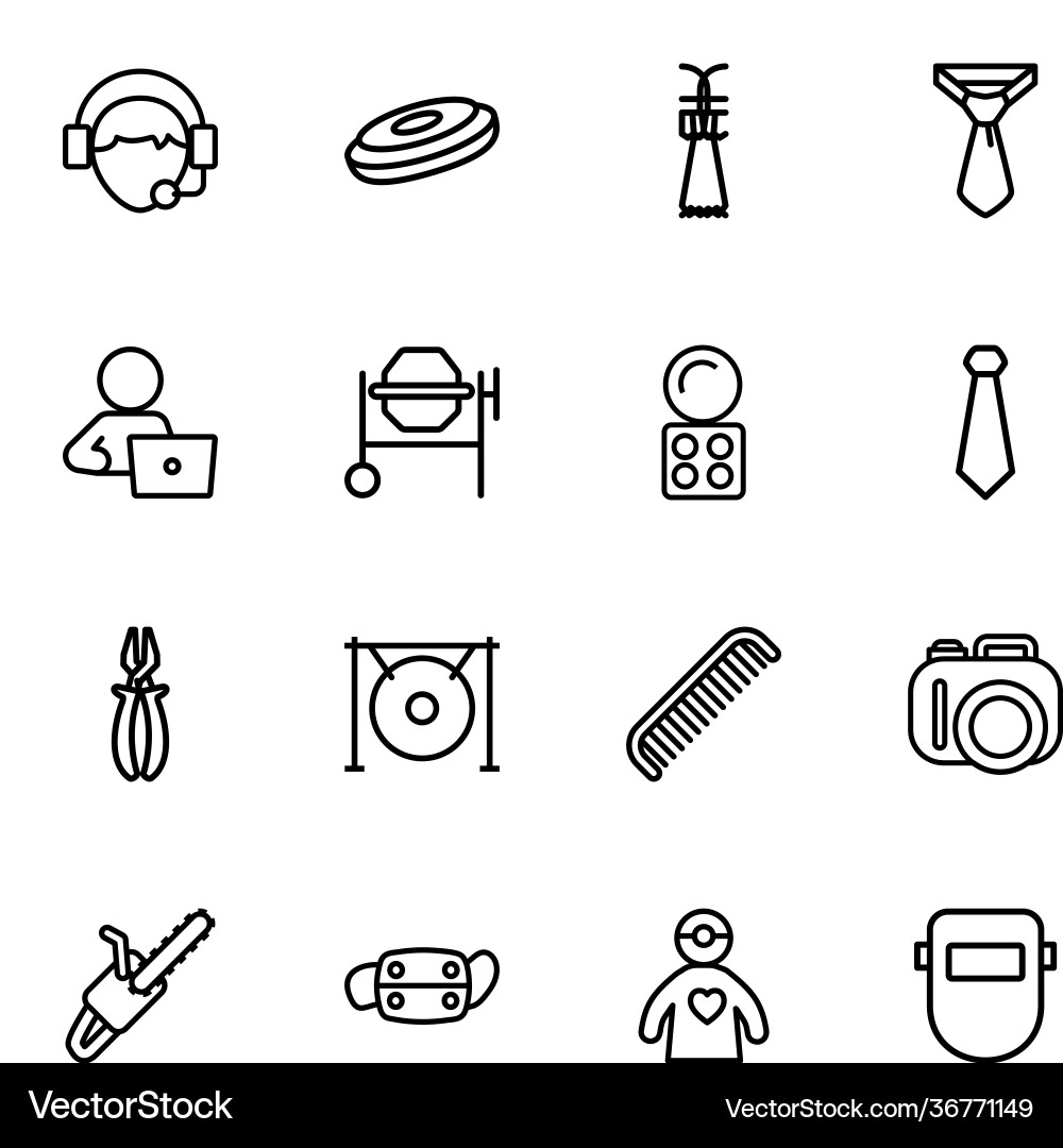 Professional icons Royalty Free Vector Image - VectorStock