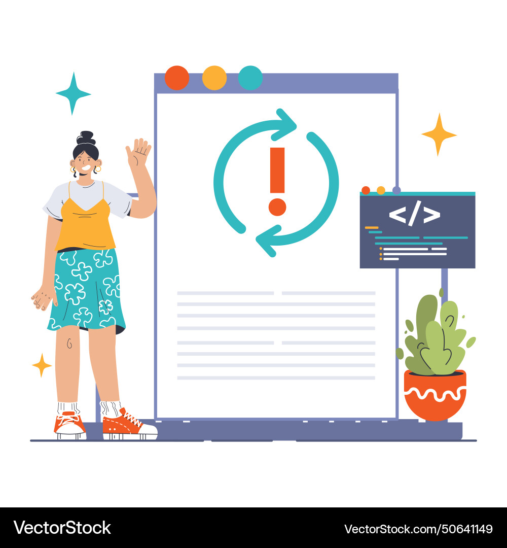 Software Testing Code And Debugging Royalty Free Vector
