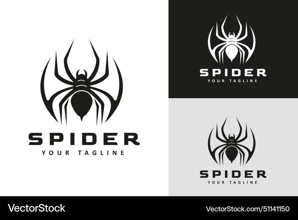Arthropod insect spider symbol design silhouette Vector Image