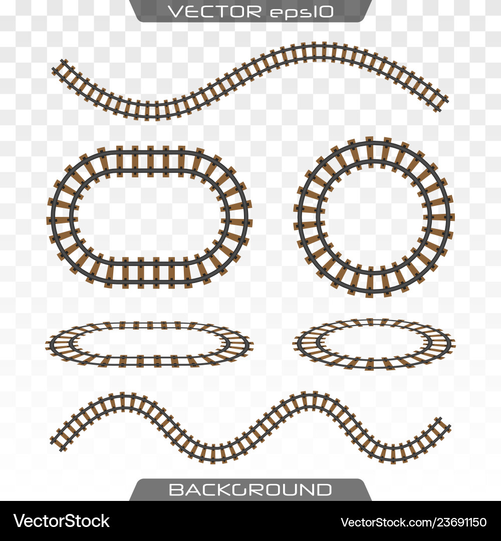 Railroad Tracks Art Royalty Free Vector Image - VectorStock