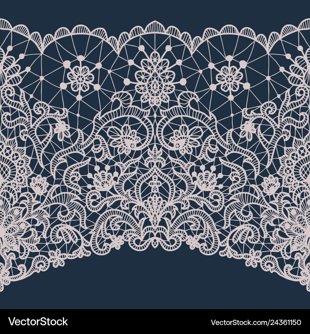Seamless white lace Royalty Free Vector Image - VectorStock