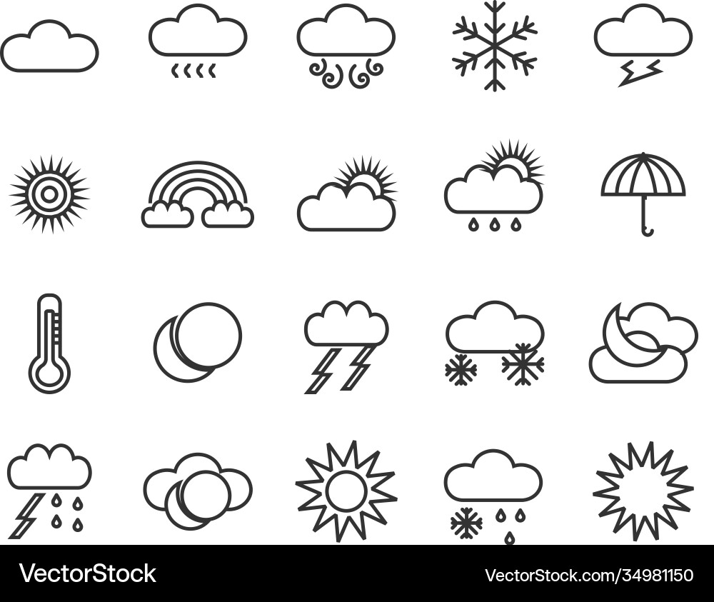 Weather Royalty Free Vector Image - VectorStock