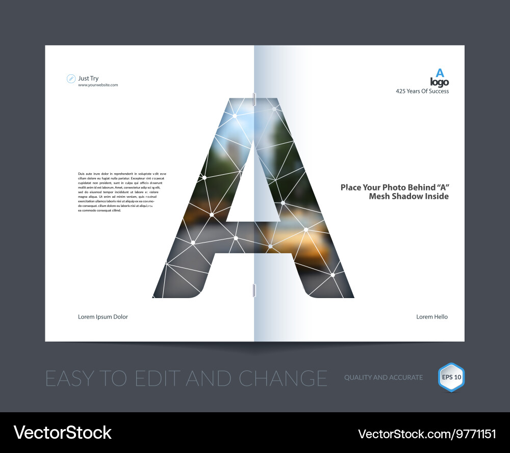 Broschüre Vorlage Layout Abdeckung Design jährlich