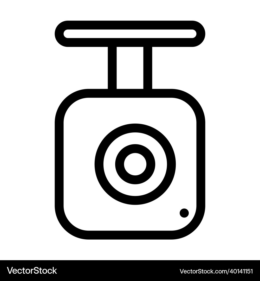 Car dvr icon dashboard camera dashcam for video Vector Image