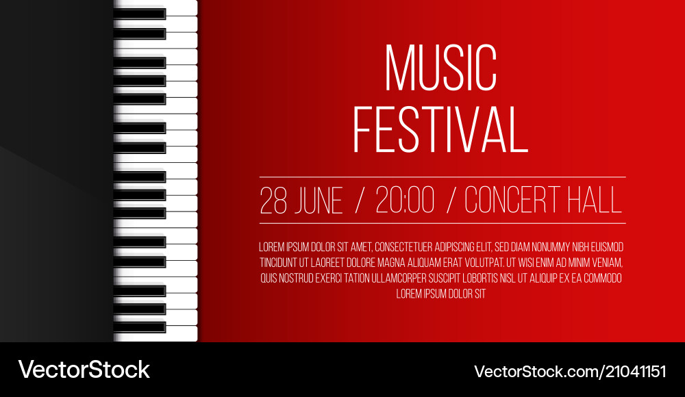 Creative of piano keys art Royalty Free Vector Image