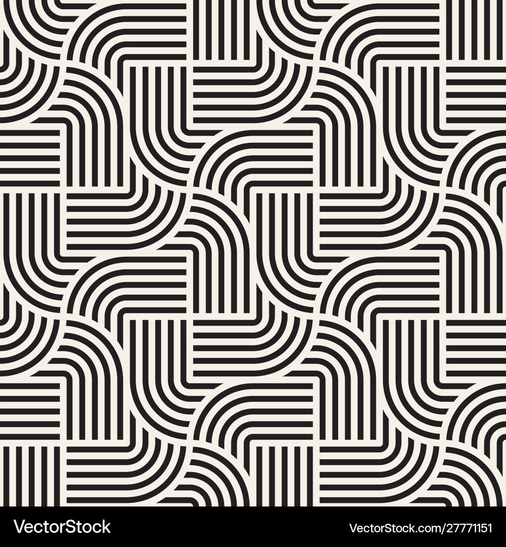 Seamless interlacing lines pattern modern Vector Image