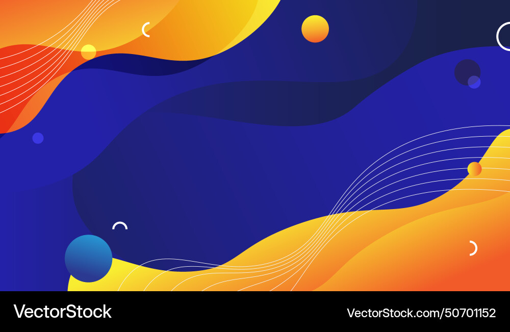 Gradient liquid abstract background design Vector Image