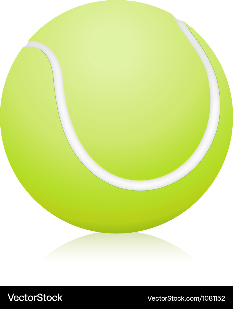 Tennis ball Royalty Free Vector Image - VectorStock