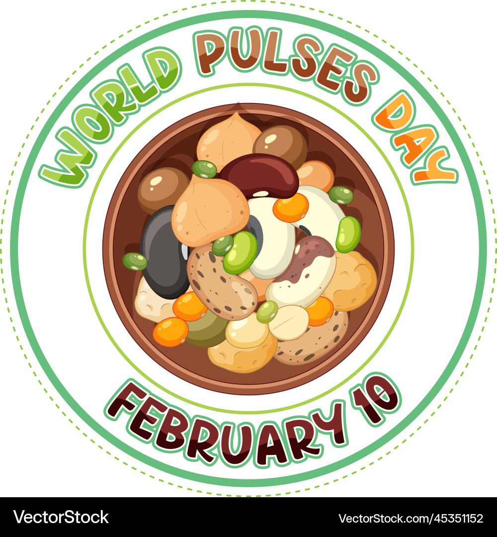 World pulses day banner design Royalty Free Vector Image