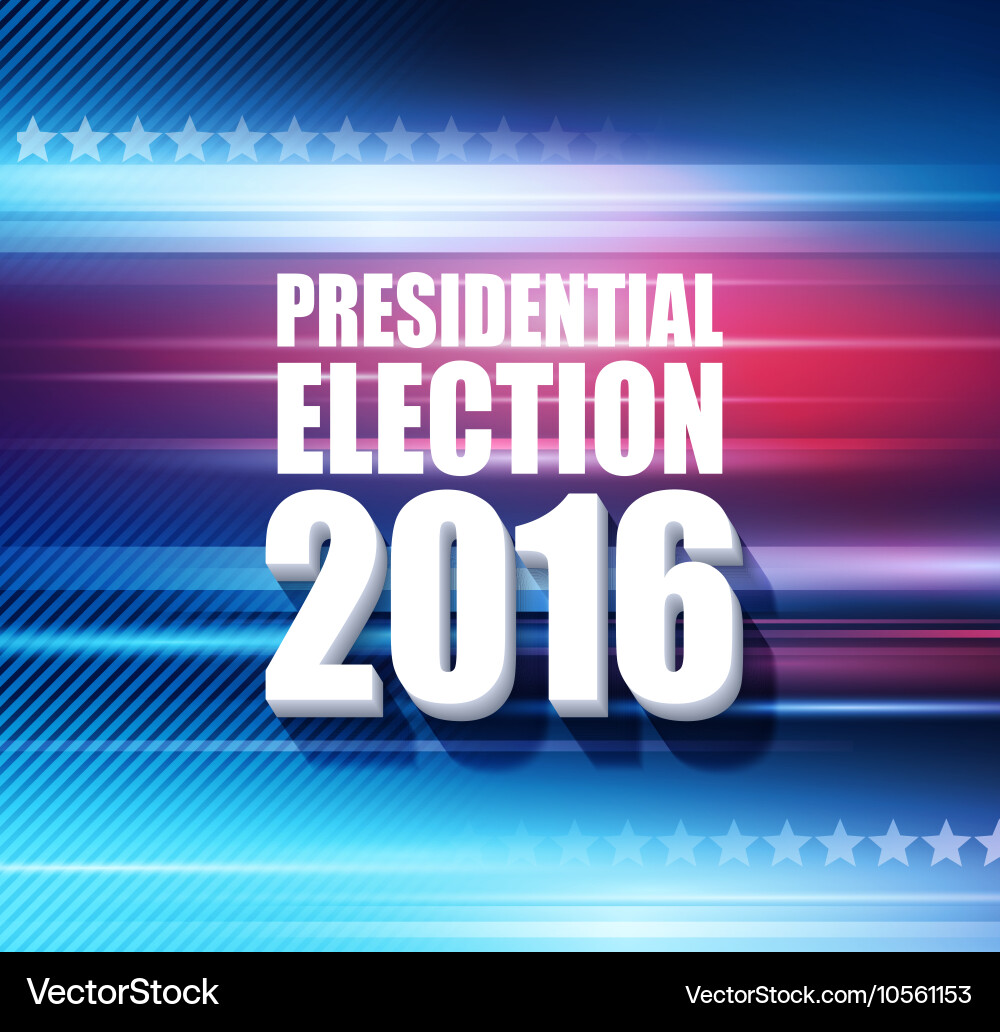 2016 usa presidential election poster Royalty Free Vector