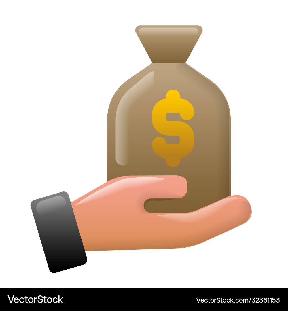 Finance earnings icon Royalty Free Vector Image