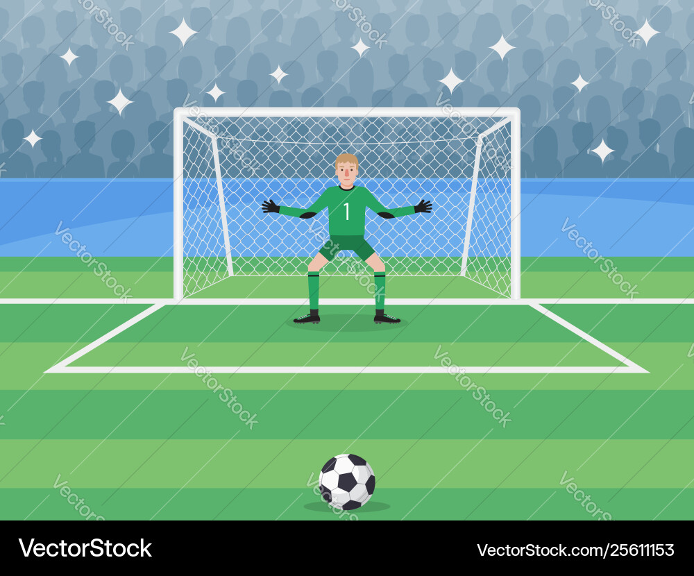Goalkeeper Royalty Free Vector Image - VectorStock