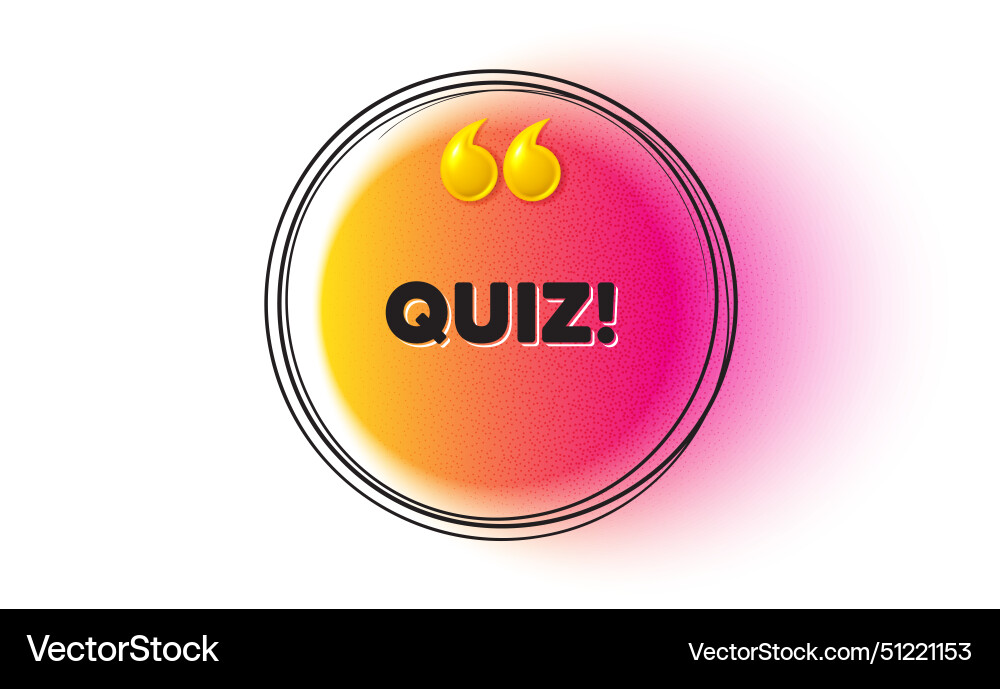 Quiz symbol answer question sign hand drawn Vector Image