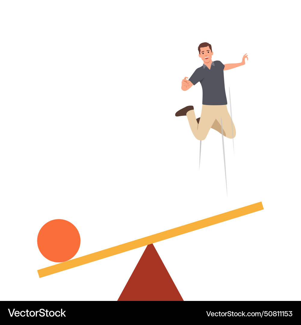 Scale between businessman and debt burden which Vector Image