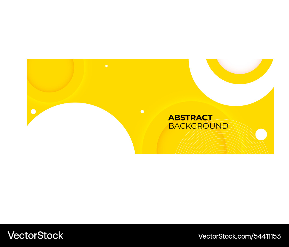 Yellow white abstract geometric background Vector Image