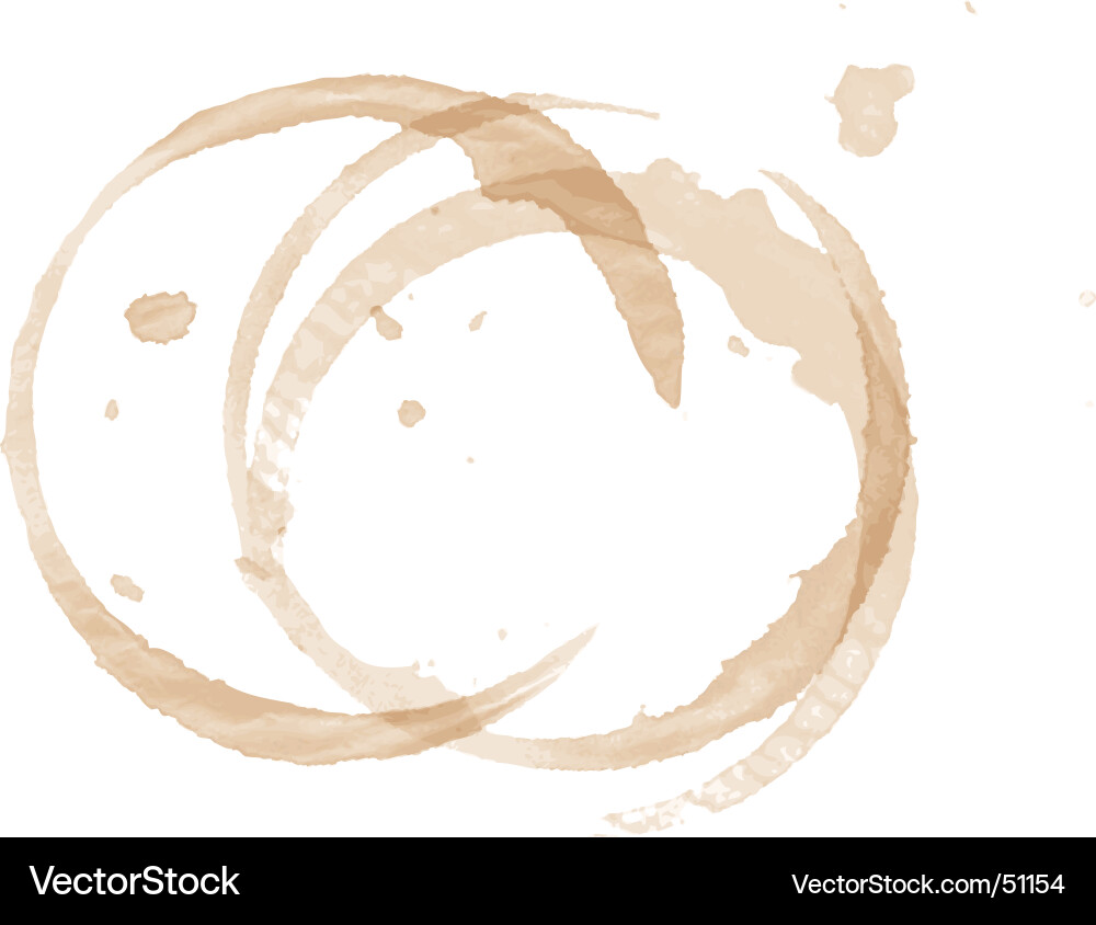 Coffee stains Royalty Free Vector Image - VectorStock