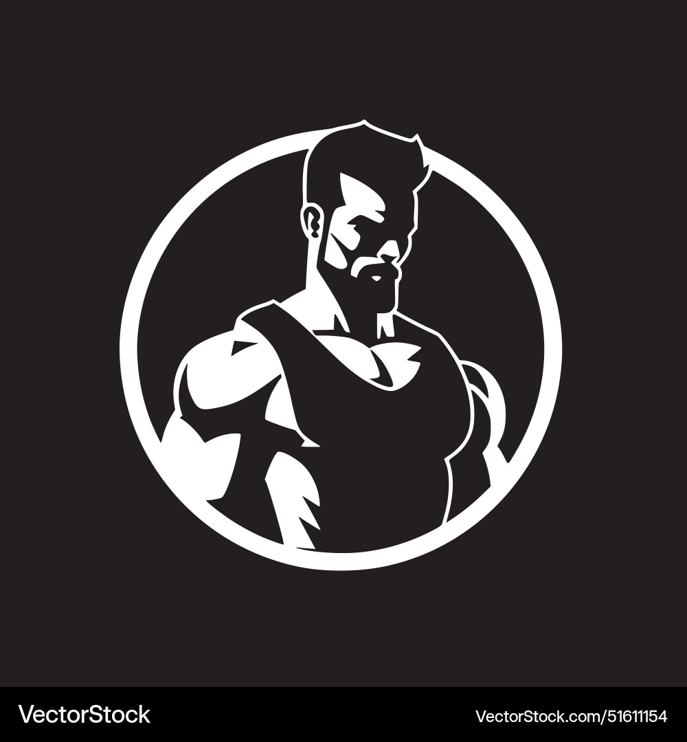 Gym - black and white isolated icon Royalty Free Vector