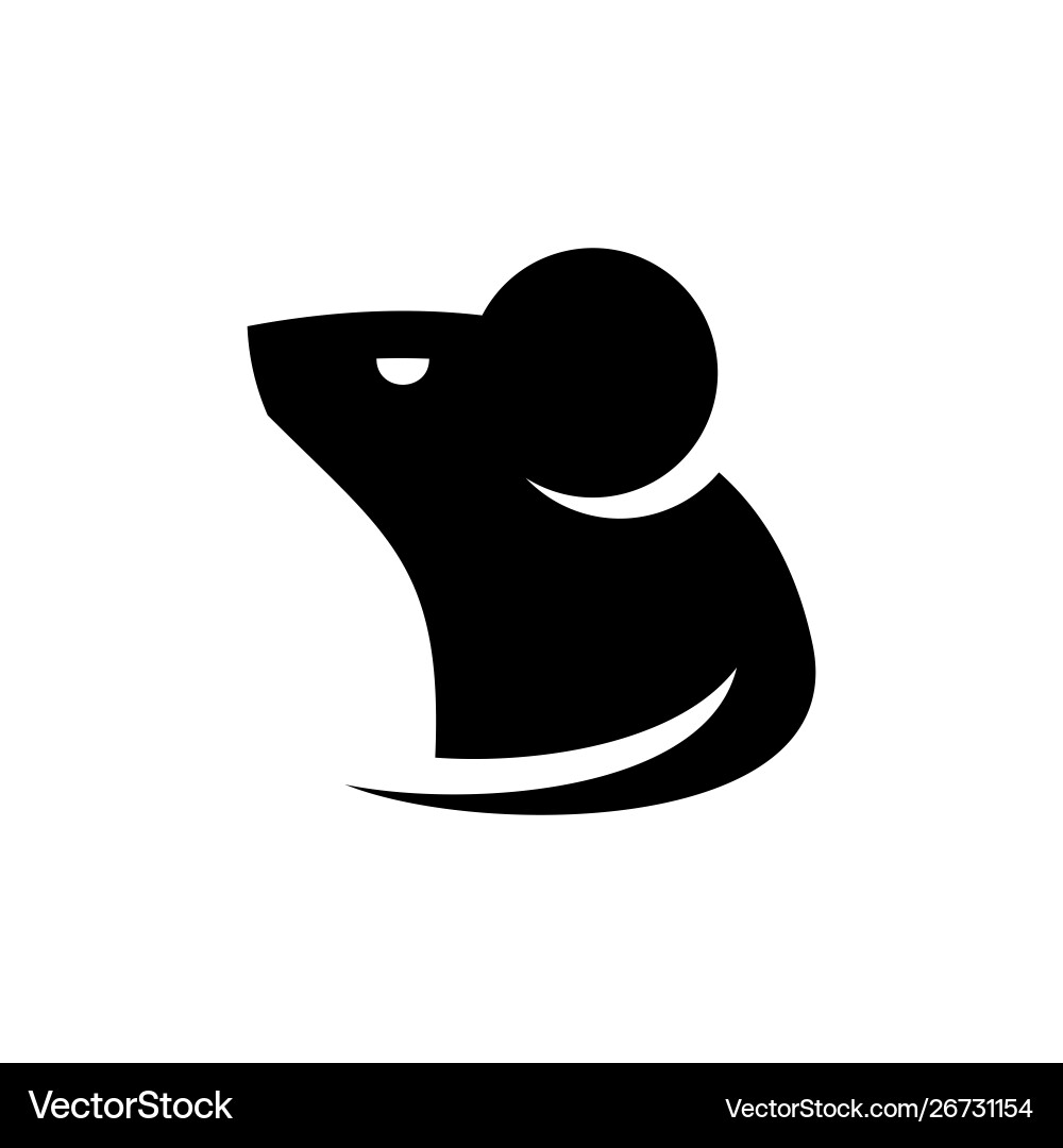 Mouse logo Royalty Free Vector Image - VectorStock