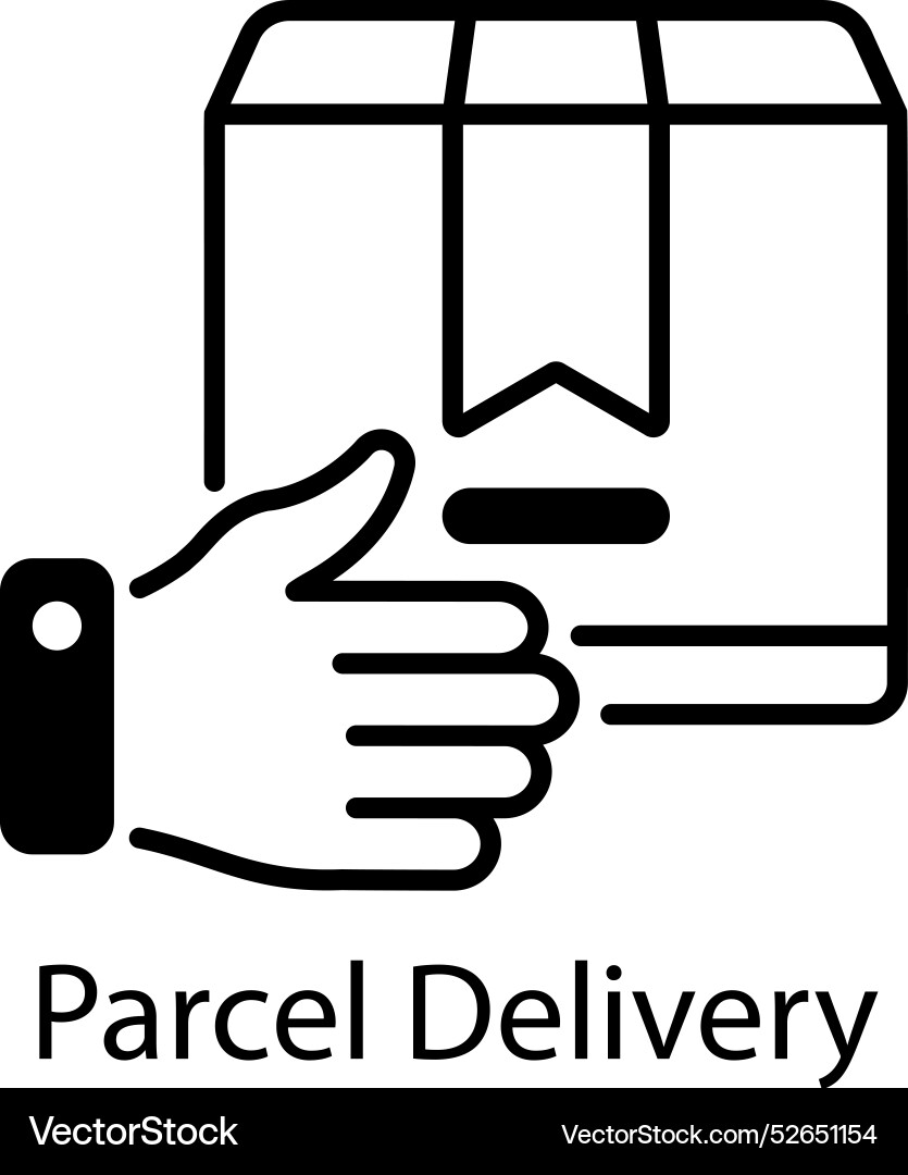 Parcel delivery Royalty Free Vector Image - VectorStock