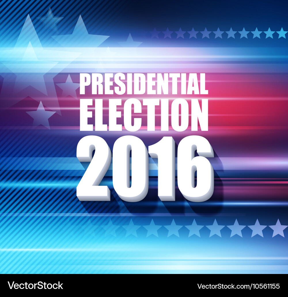 2016 usa presidential election poster Royalty Free Vector