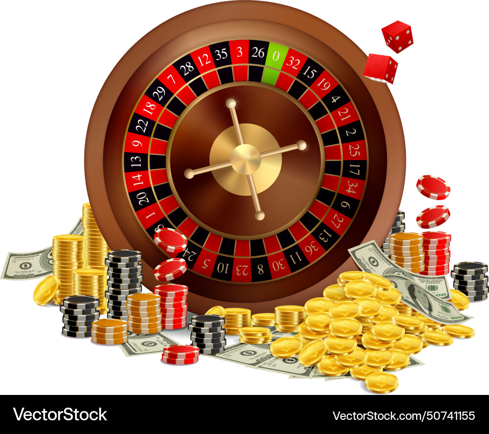 Casino realistic design concept Royalty Free Vector Image