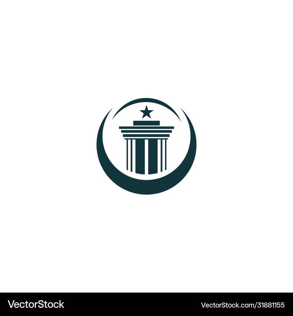 Column icon template Royalty Free Vector Image