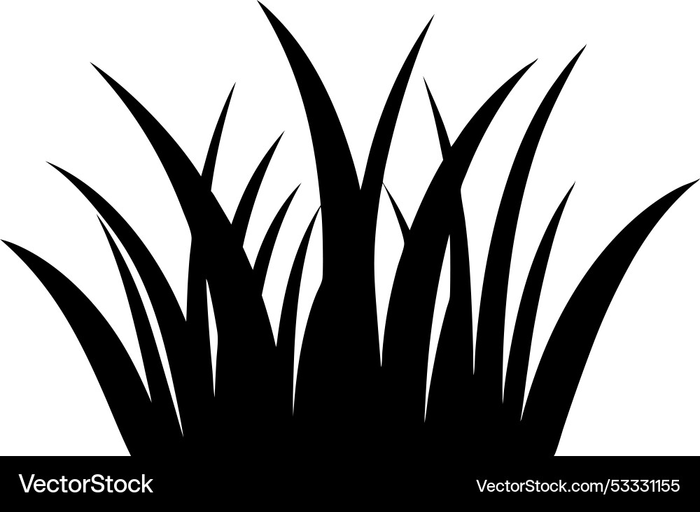 Grass silhouette Royalty Free Vector Image - VectorStock Grass silhouette Royalty Free Vector Image - VectorStock