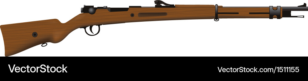 Old rifle Royalty Free Vector Image - VectorStock