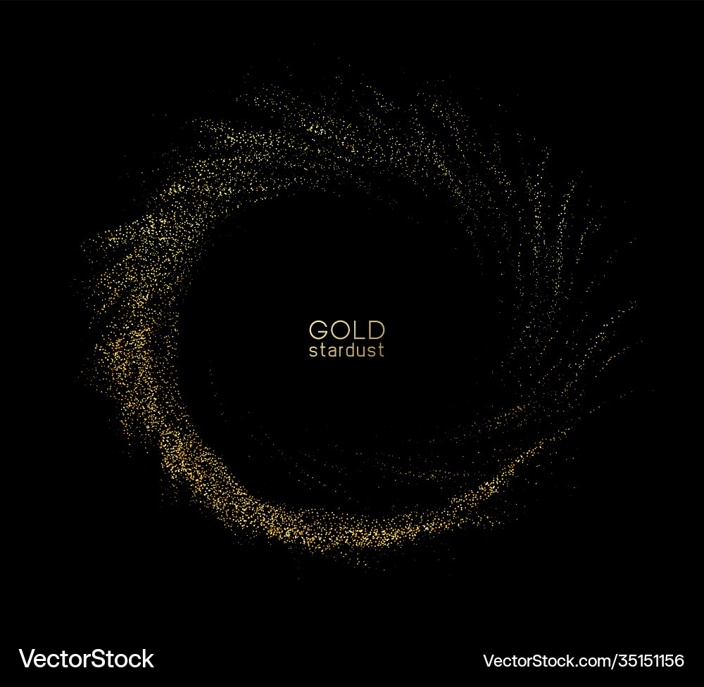 Abstract shiny color gold explosion design element